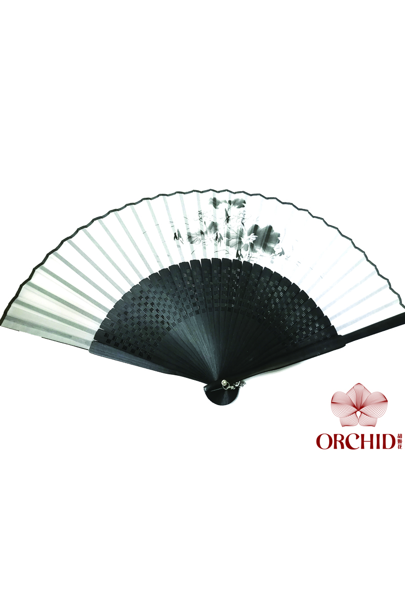 8400003 lotus | Chinese Style Handmade Tortoise-shell Bamboo And Silk ...